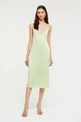 Ginia Desire Dress in Pure Lime Size 10 | The Volte
