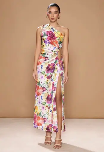 Sonya Moda Nour Midi Dress Multi Floral Size 8 | The Volte