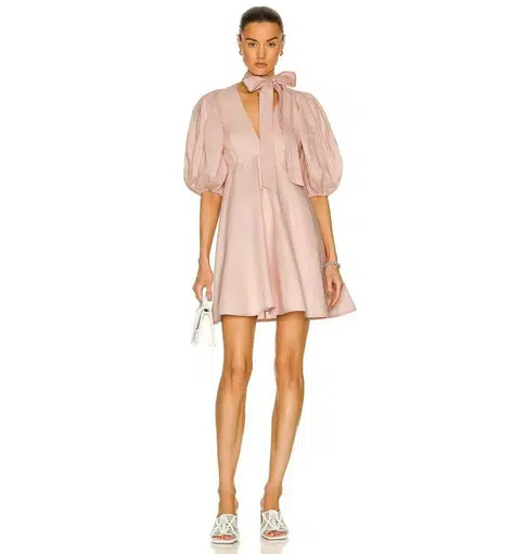 Zimmermann Dancer Day Mini Dress in Blush Size 3 / AU 12 | The Volte