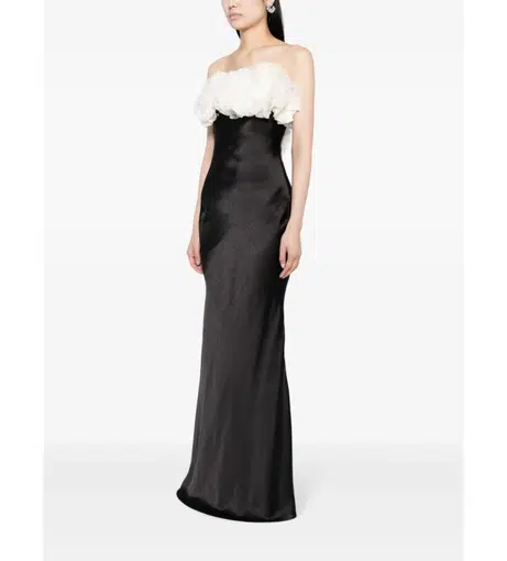 Rachel Gilbert Eyelar Gown Black Size 3/Au 12 | The Volte
