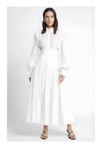 Aje Utopia Long Sleeve Dress Ivory Size 4 | The Volte