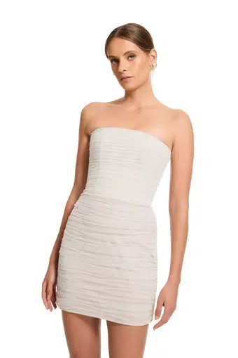 Chosen by Kyha Grier Mini Dress White Size 3 / AU 8 | The Volte