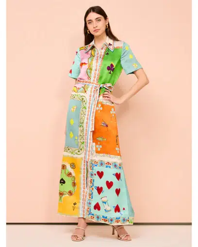 Alemais Rummy Shirt Dress Multi Size AU 14 | The Volte