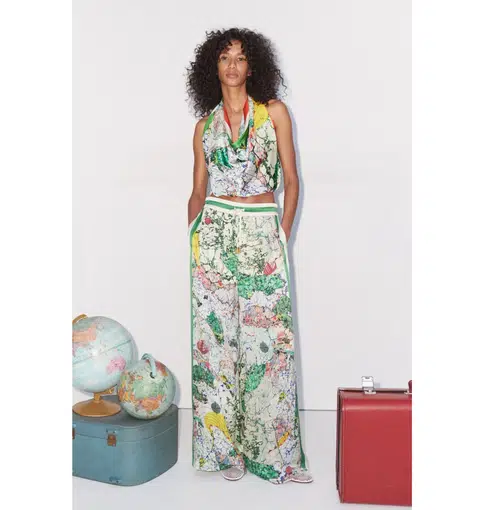 Alemais Odyssey Silk Shirt and Pant Set Multi Size AU 16 | The Volte