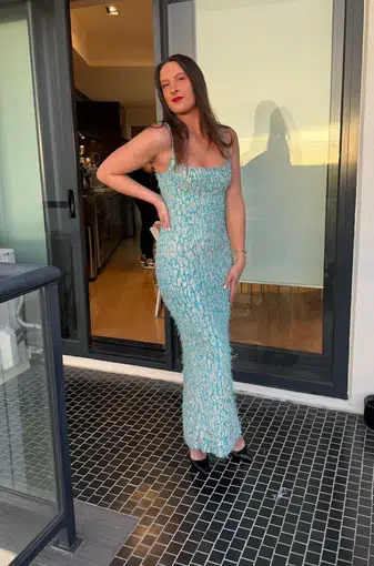 Rachel Gilbert Tilly Gown Blue 1/AU8 | The Volte