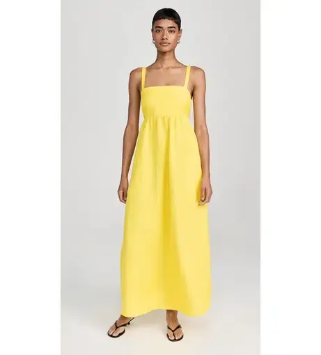 L'Agence Jessamy Empire Waist Dress Laser Lemon Size 12 | The Volte