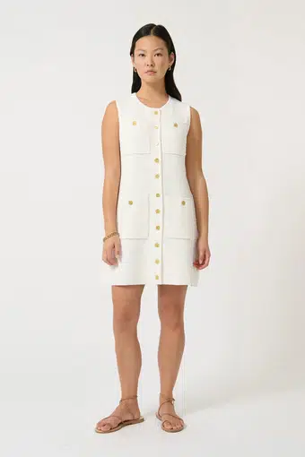 Onte Helena Mini Dress White Size S / AU 8 | The Volte
