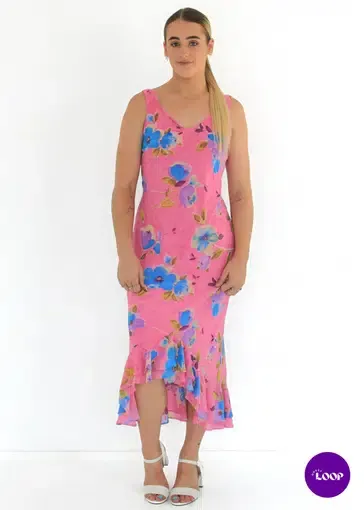 Vintage Joi Pink Fairy Midi Dress Size 10 | The Volte