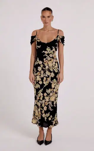 Isabelle Quinn Wren Maxi Dress Freesia Print Size 6 | The Volte