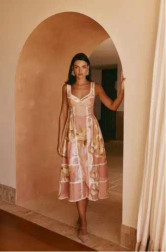 Zaco Dress Sogno Tramonto Multi Print Size 6 | The Volte