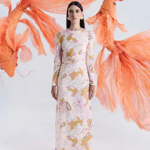 Justin Tong Hazel Maxi Dress Multi Size 14 | The Volte