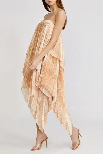 Acler Hooper Midi Dress in Cobra Snake Print Size 6 | The Volte