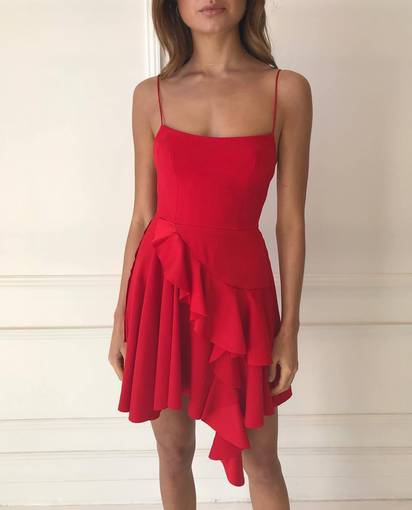 Alex Perry Corin Mini Dress Red Size 10 | The Volte