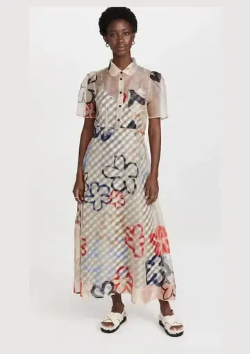 Lee Mathews Dixie Collared Maxi Dress Floral Size 1 / Au 8 | The Volte