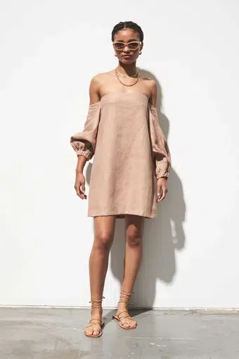 Maurie & Eve Acme Dress in Tan Size 8 | The Volte