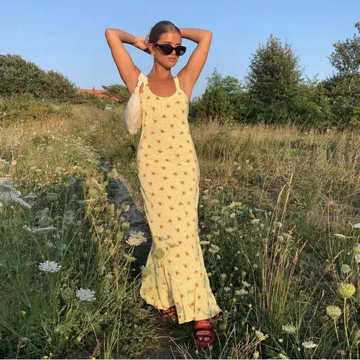 Realisation Par Allegra Dress in Verona Yellow Size S / AU 8