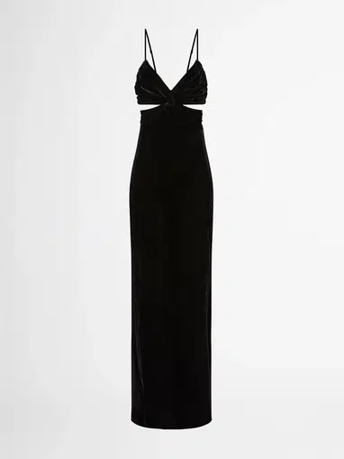 Black velvet formal size 8 sheike PHANTOM DRESS
