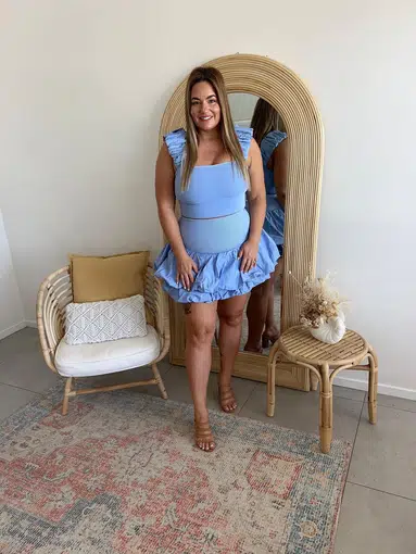 Aje Turner Set Blue Size Large/Au 14 | The Volte