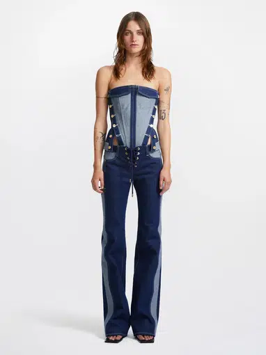 Dion Lee Inverse Utility Corset Blue Size AU 8 | The Volte