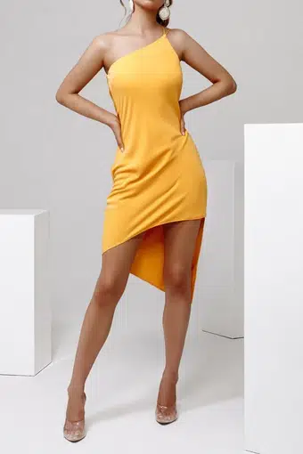 Derma Department Anya Dress Orange Size 6 | The Volte