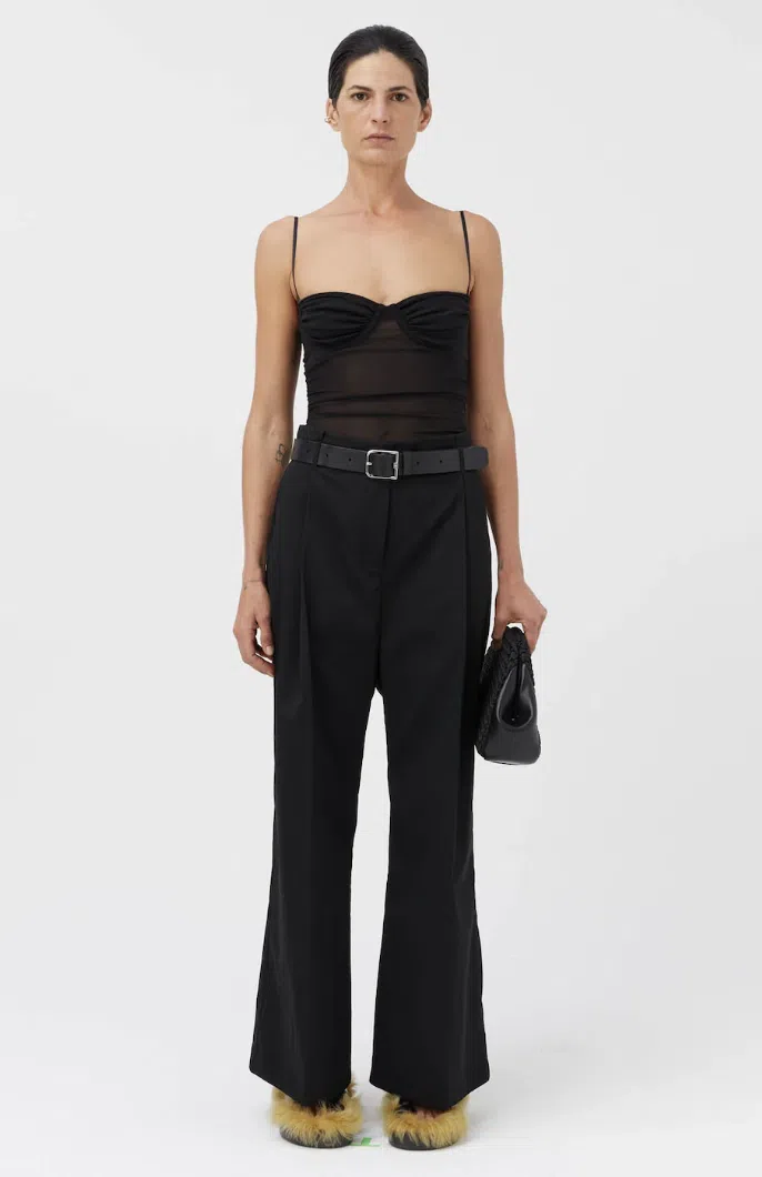 Camilla And Marc Majorelle Mesh Bodysuit Black Size AU 6 | The Volte