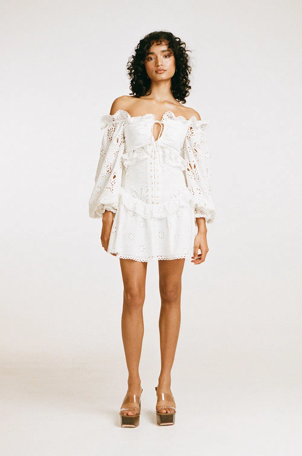 Zaco Moulin Mini Dress White Size XS / AU 6 | The Volte