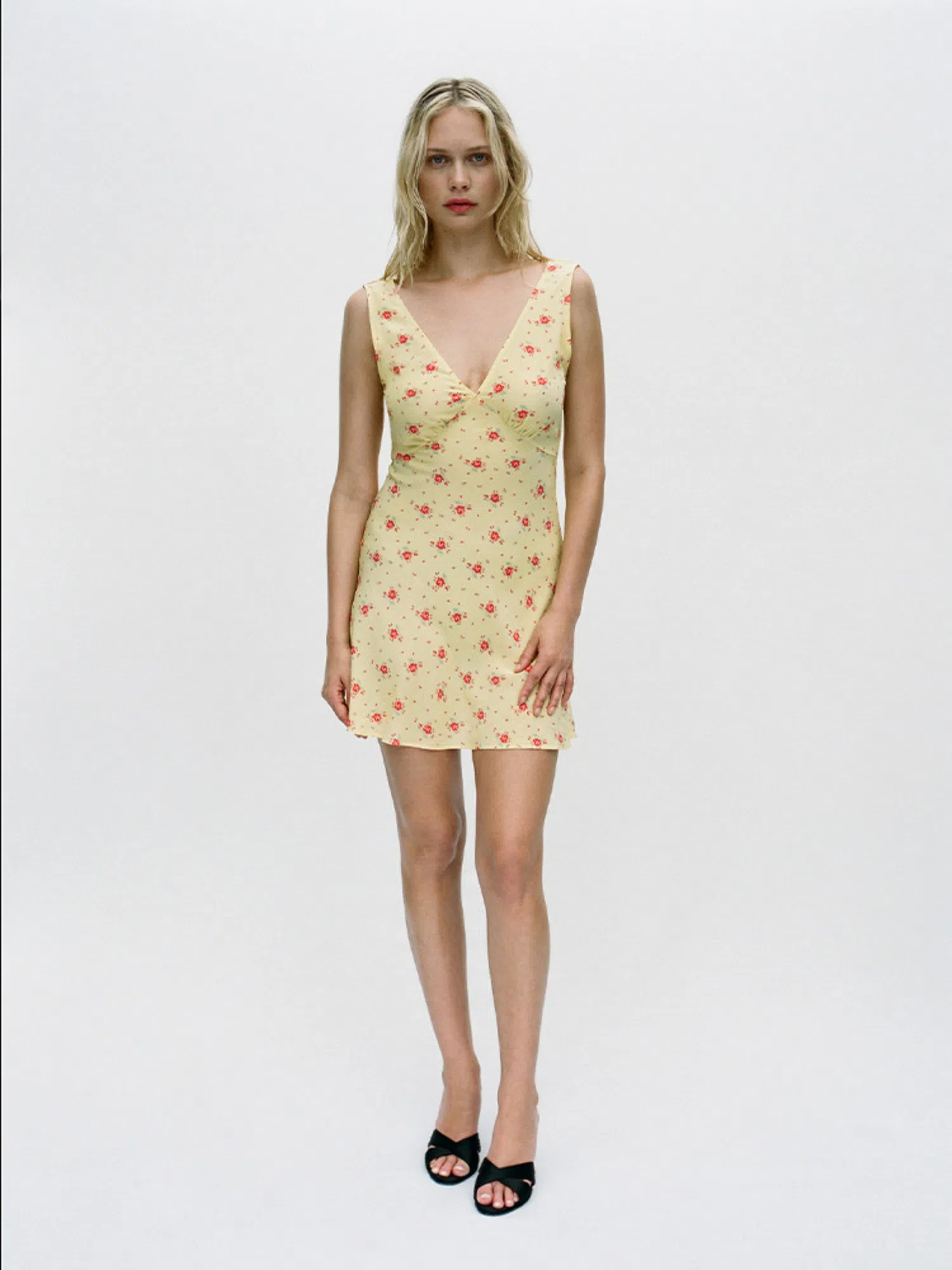 Realisation Par The Isabelli Verona Mini Dress Yellow Floral Size AU 8