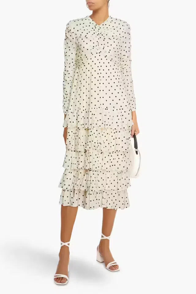 Zimmermann Concert Drawn Midi Dress Pearl Size 1 / AU 10 | The Volte