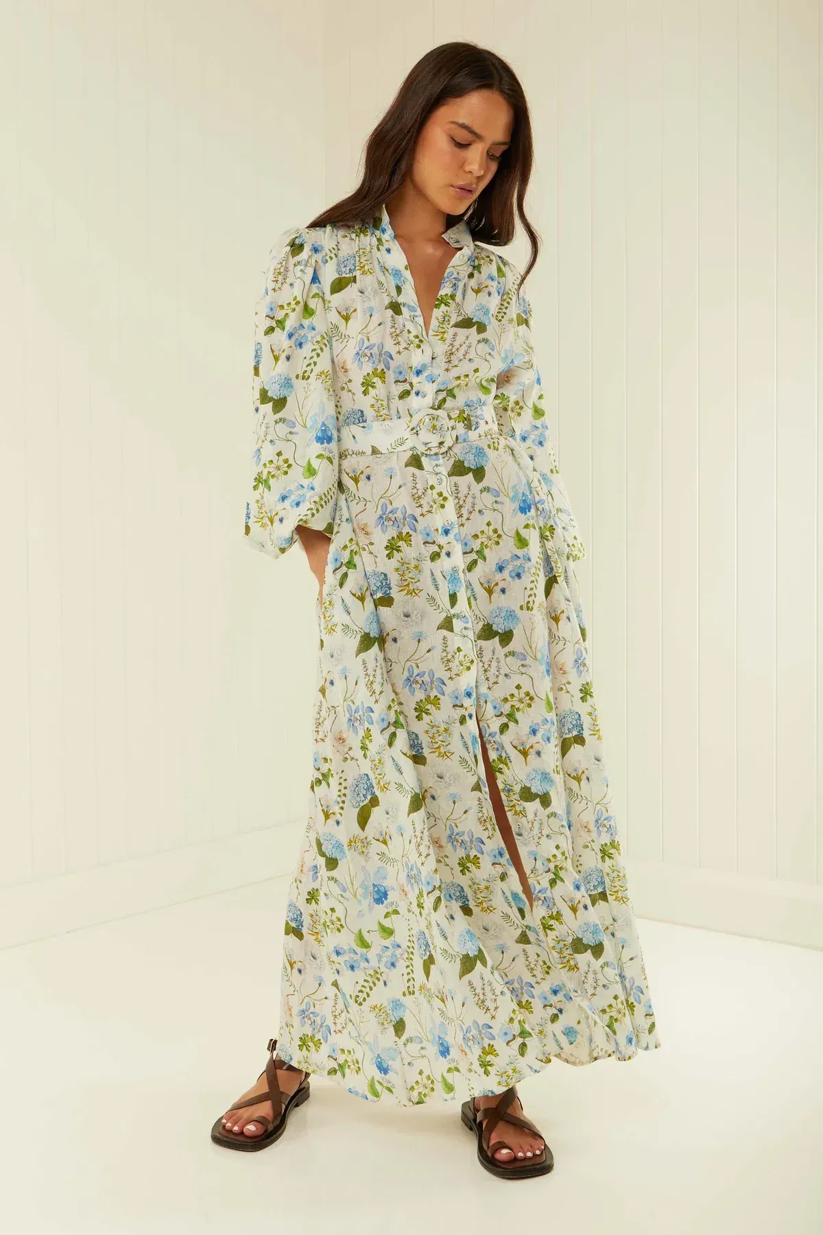 Palm Noosa Blue Orchid Noddy Dress Print Size 12 | The Volte