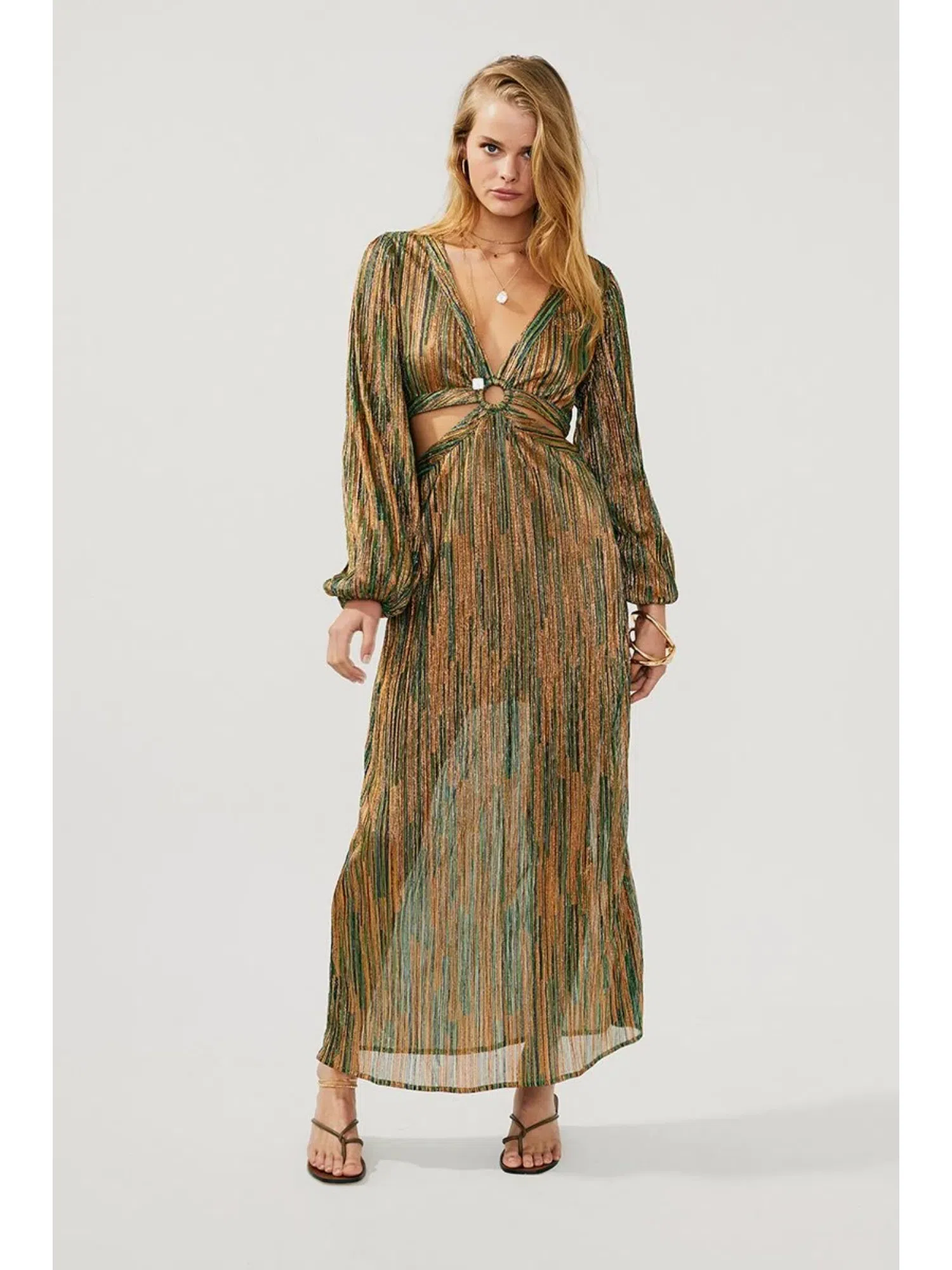 Suboo Ana Cut Out Maxi Dress in Multi Size AU 6 | The Volte