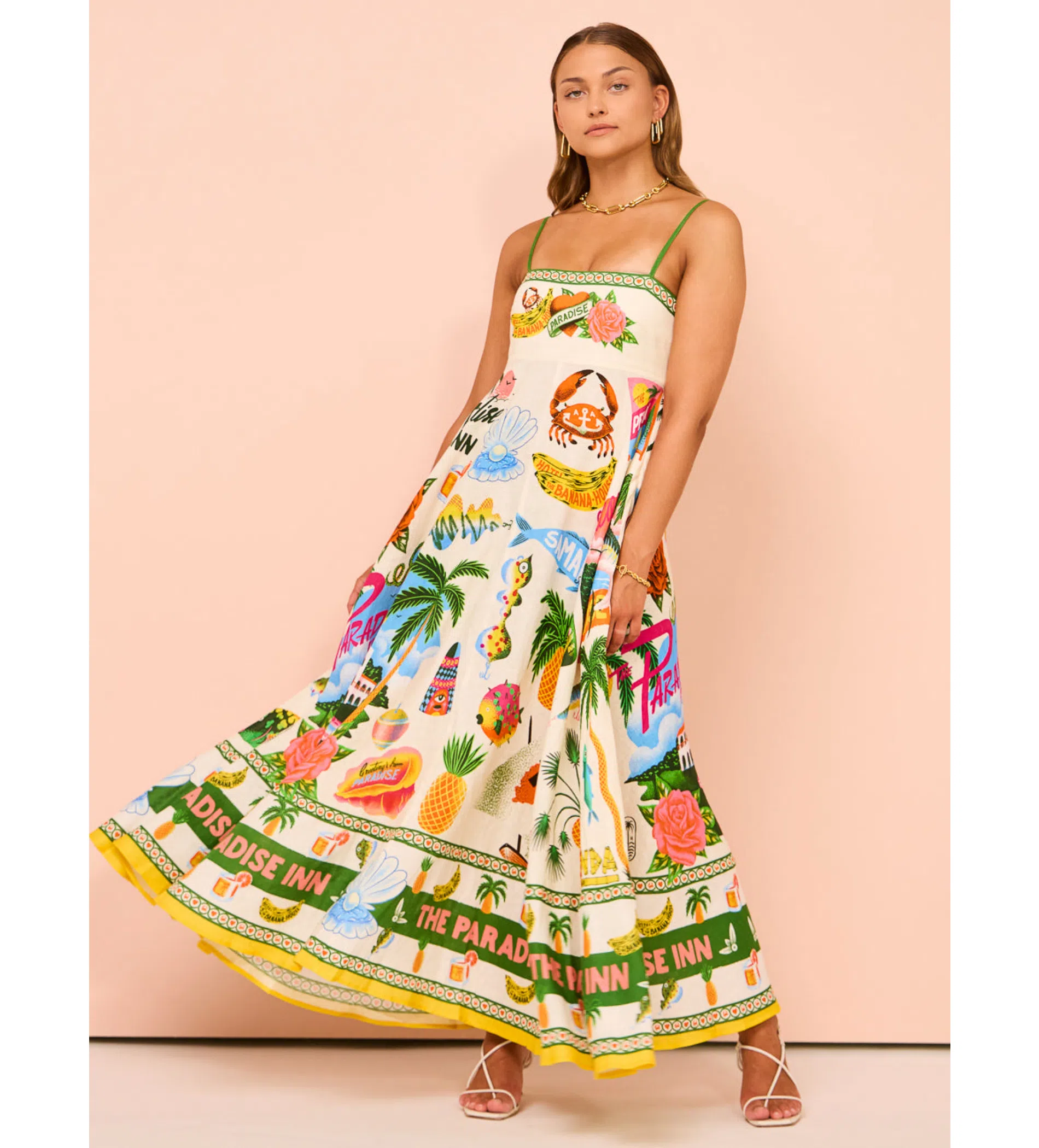 Alemais Paradiso Sundress In Multi Size 16 | The Volte