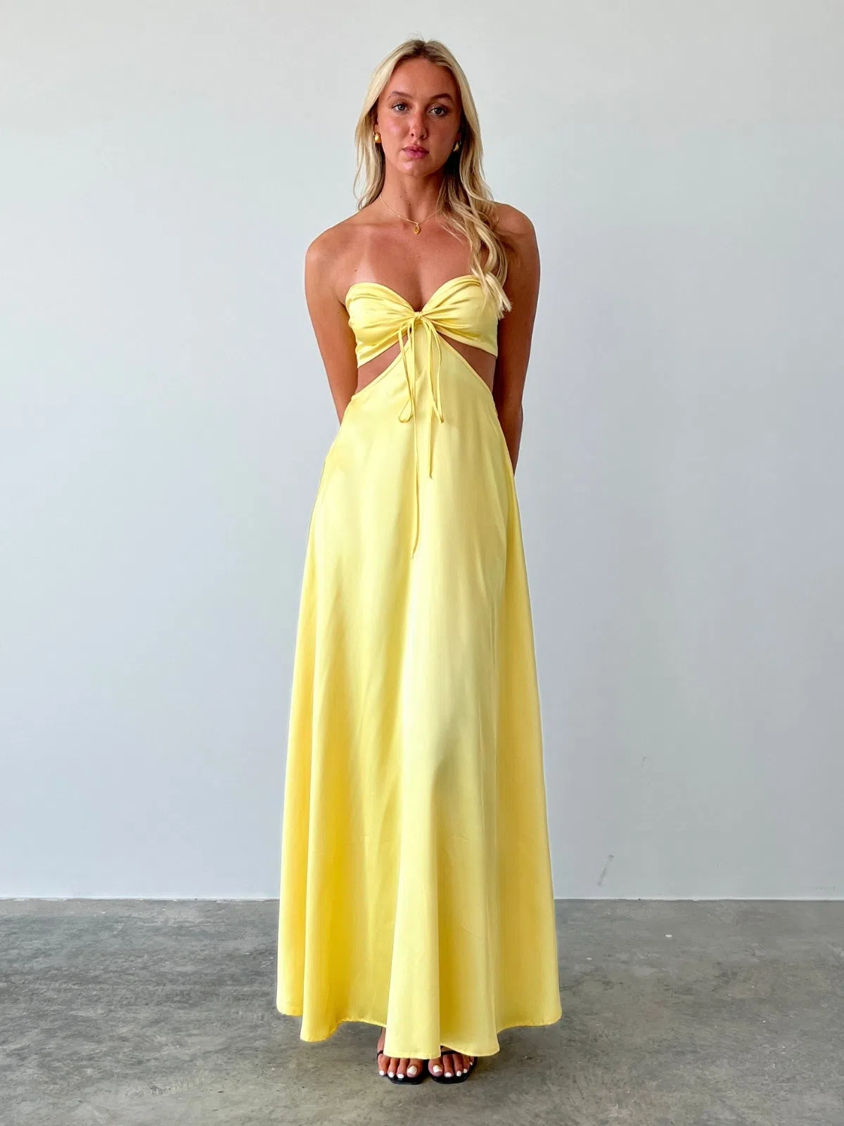 Lane + Sass Lucy Lemon Dress Yellow Size 10 | The Volte