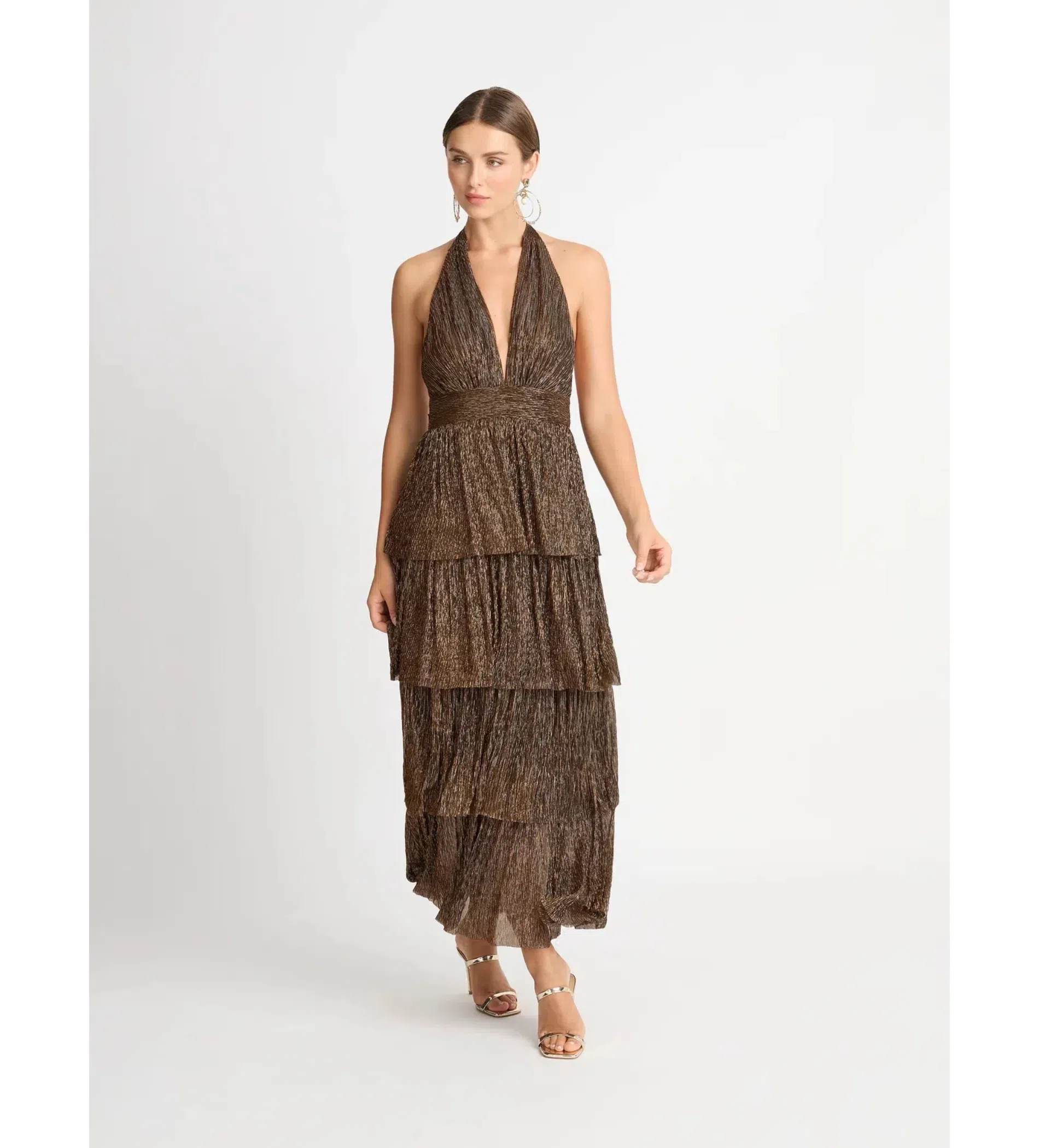 Sheike Galaxy Dress Bronze Size 6 | The Volte