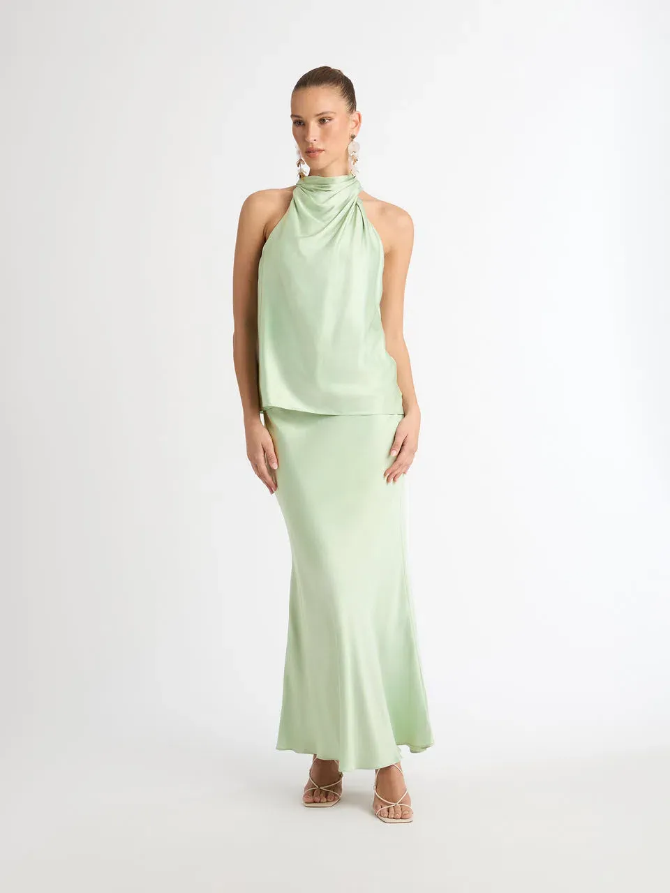Sheike Stella Longline Top Size 6 and Gracie Skirt Size 8 Set Sage ...