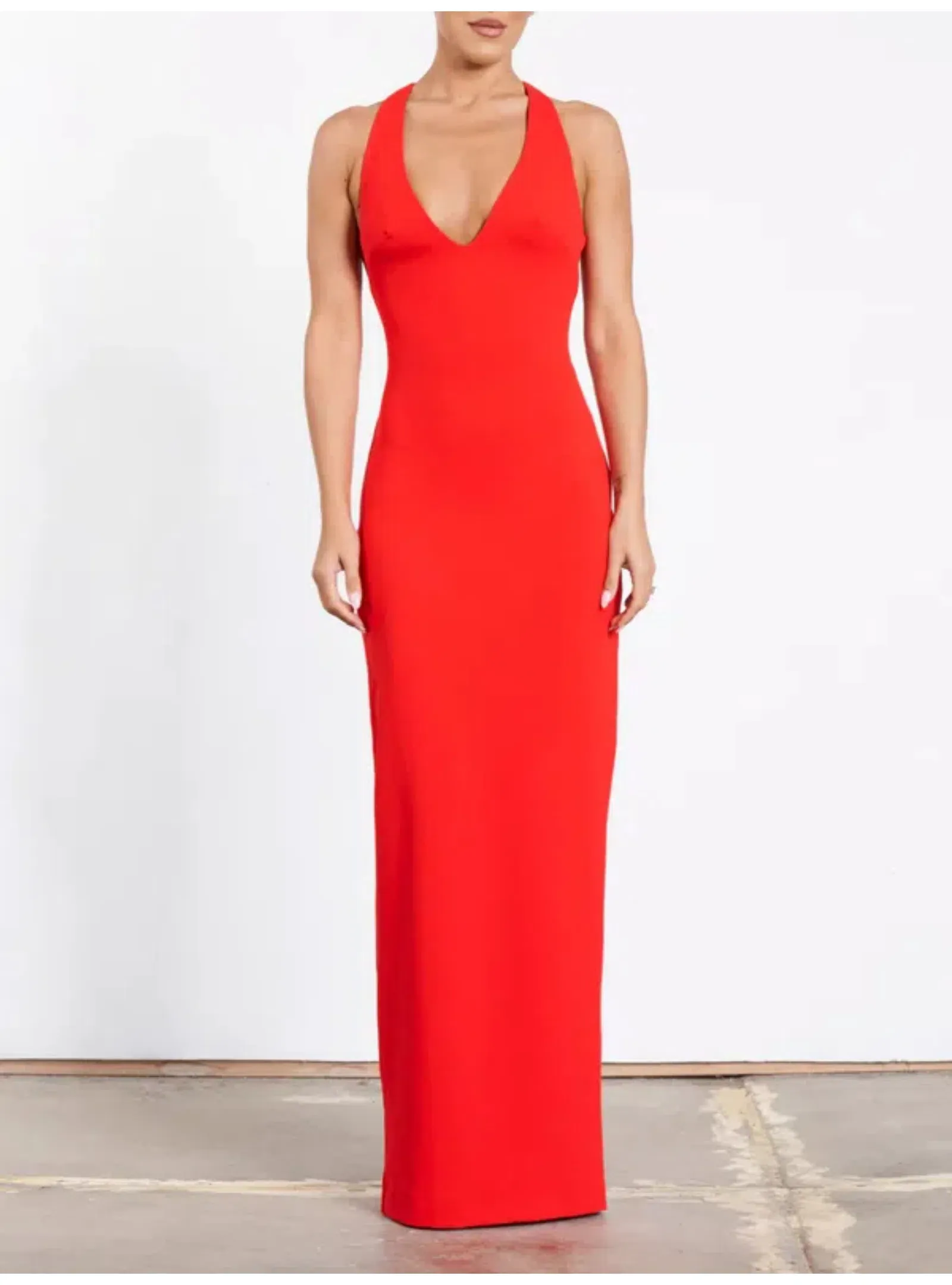 Effie Kats Eiza Gown Cherry Red Size AU 10 | The Volte