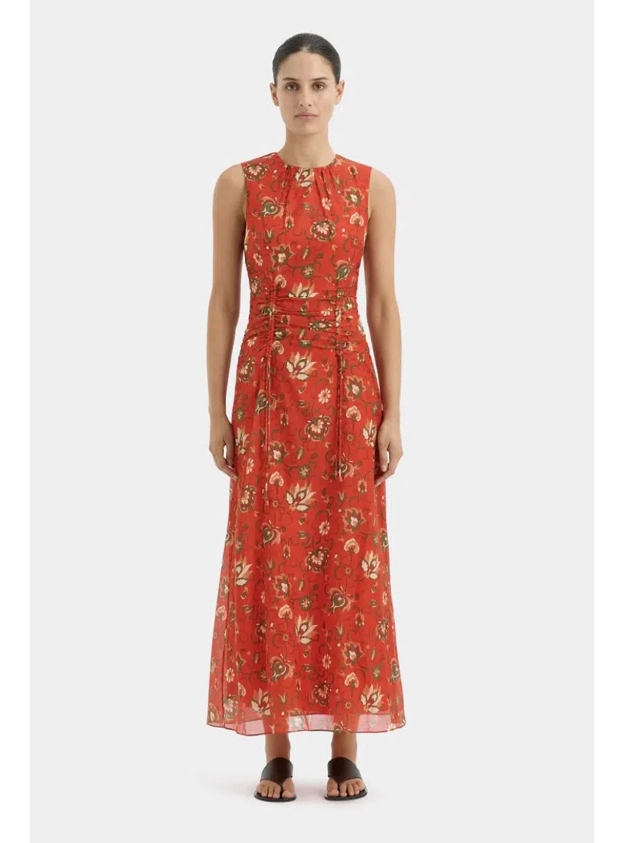 Sir the Label Reyes Dress Red Floral Size 8 | The Volte
