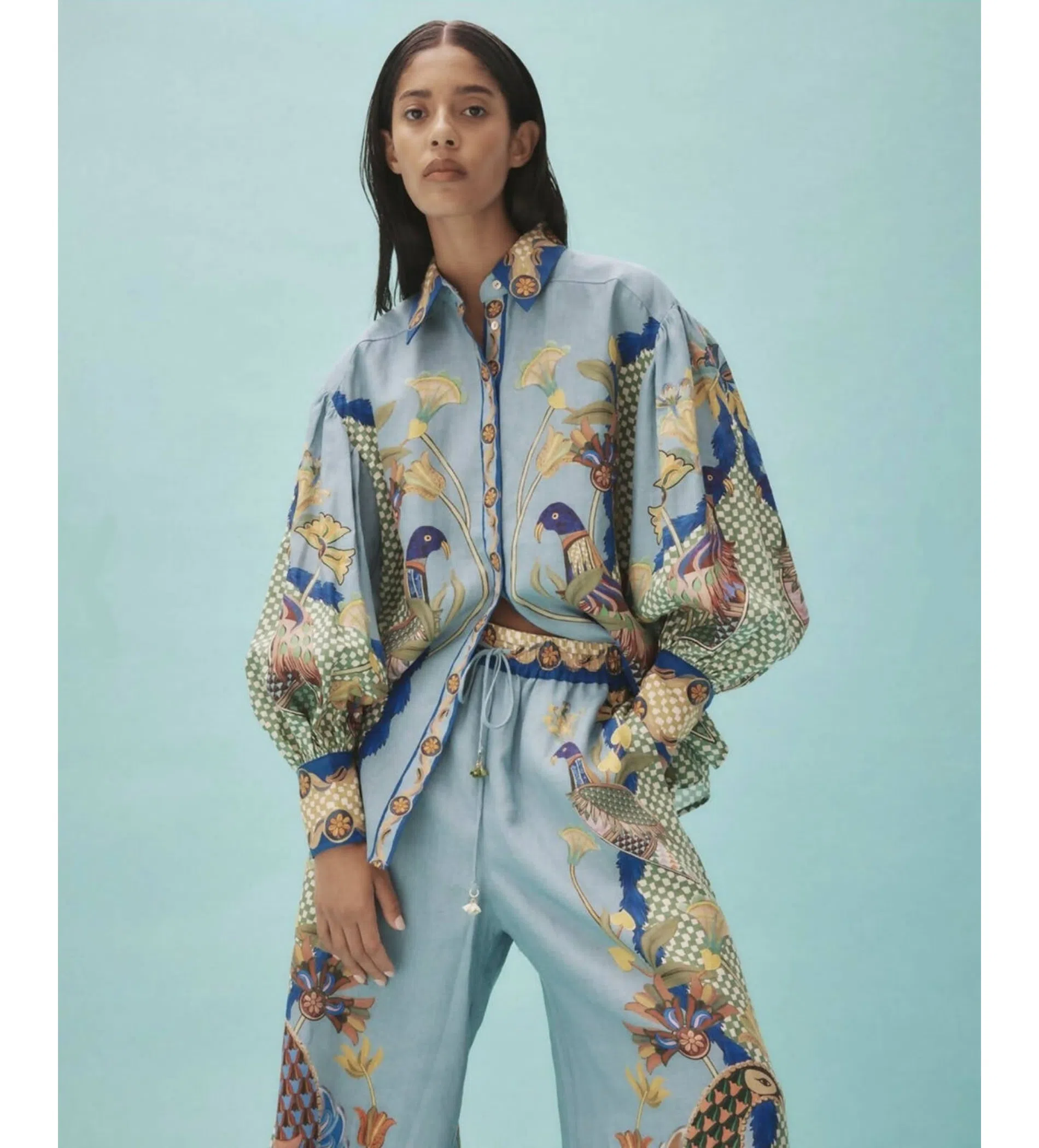 Alemais Gilly Shirt and Pant Set Print Size 12 | The Volte