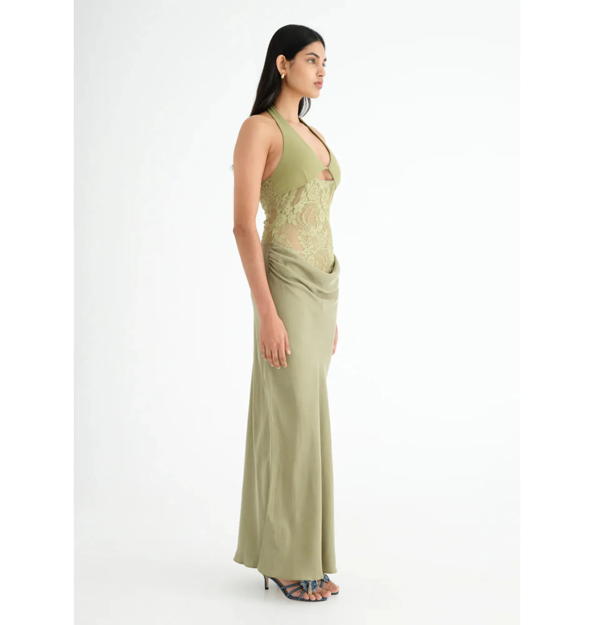 Benni Miko Maxi Dress Pear Size AU 8 | The Volte