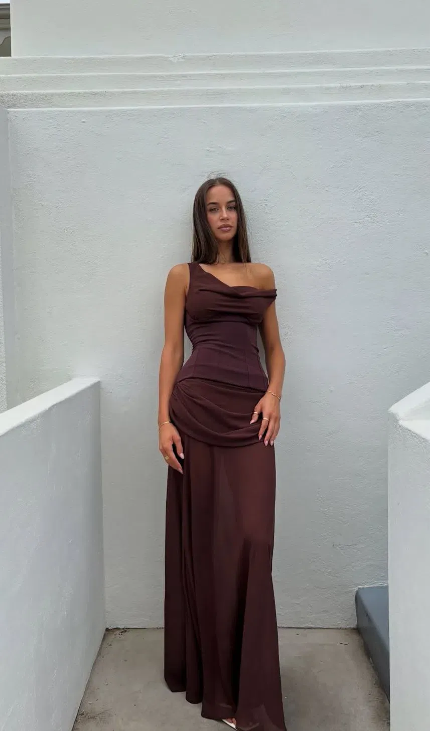 Natalie Rolt Cadence Gown Espresso Size 2 / AU 10 | The Volte
