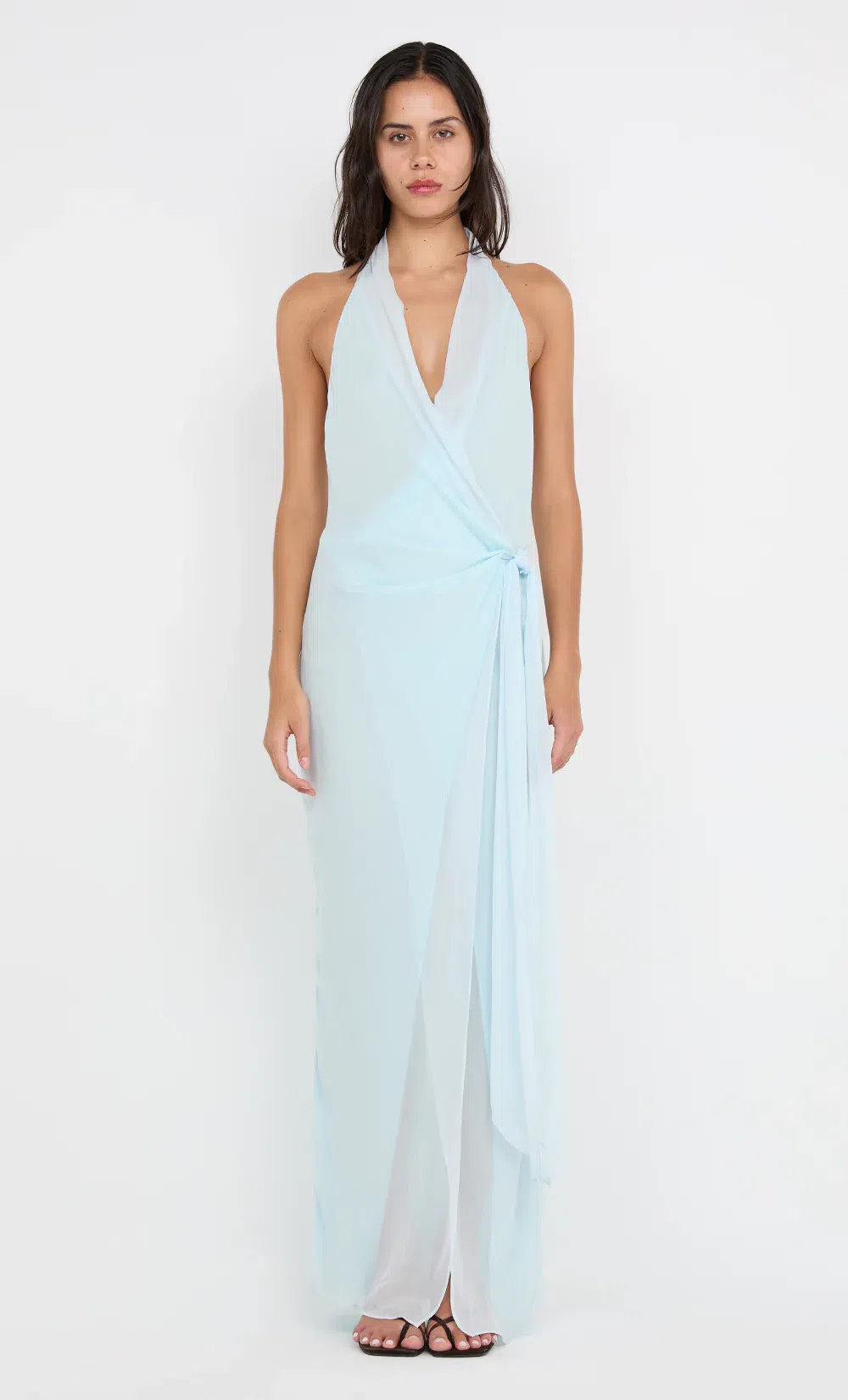 Bec & Bridge SONEVA WRAP DRESS Arctic Blue Size 10 | The Volte