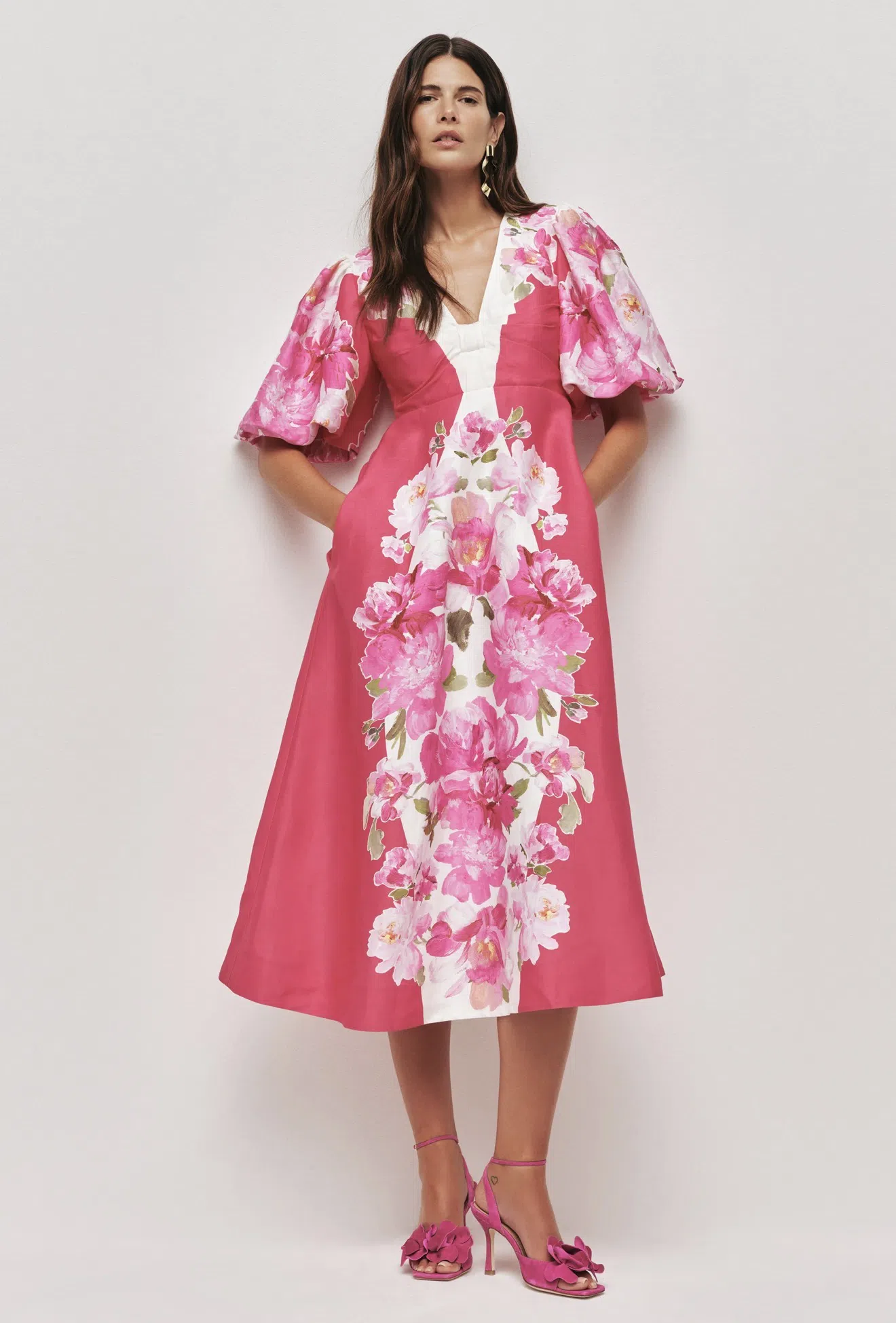 OVERFLOW KNOTTED MIDI DRESS | The Volte