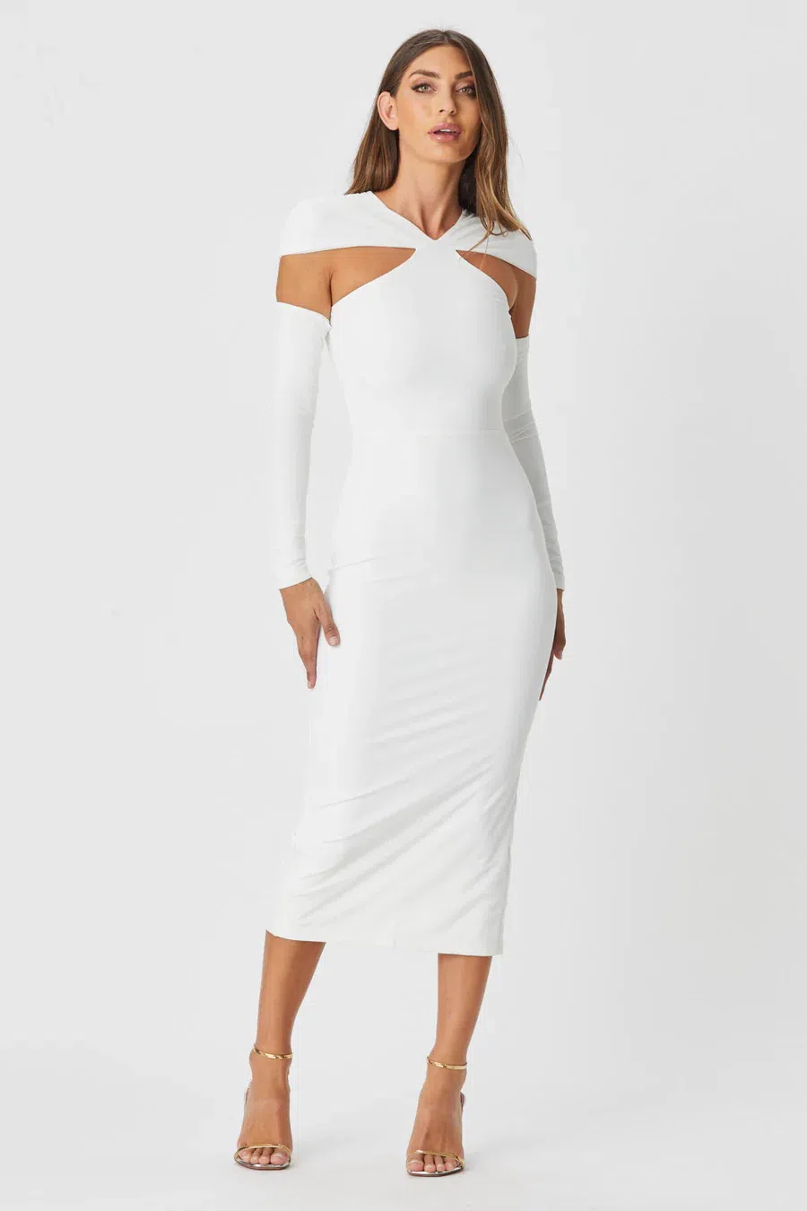 Bianca & Bridgett Simi Dress White Size 6 | The Volte