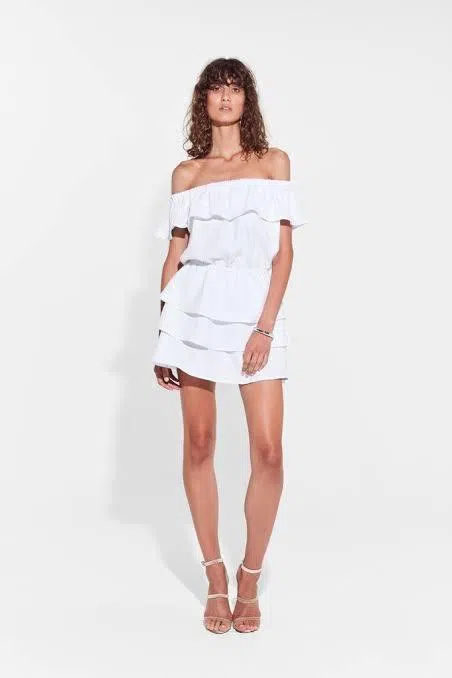 Sir The Label Stefi Mini Dress White Size AU 10 | The Volte