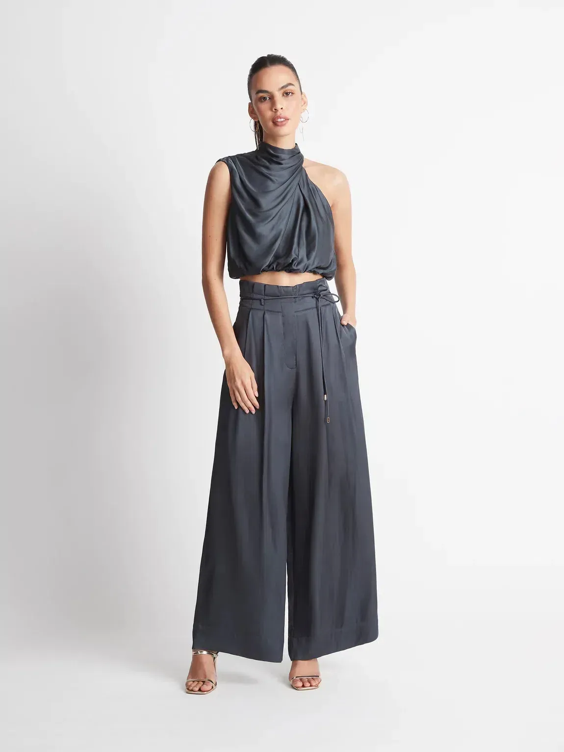 Sheike Gracie Top and Pants Set Grey Size 6 | The Volte