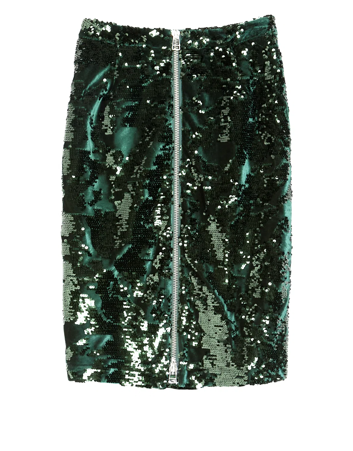 Suboo Suncoo Paris Green Sequin Skirt Size 8 | The Volte