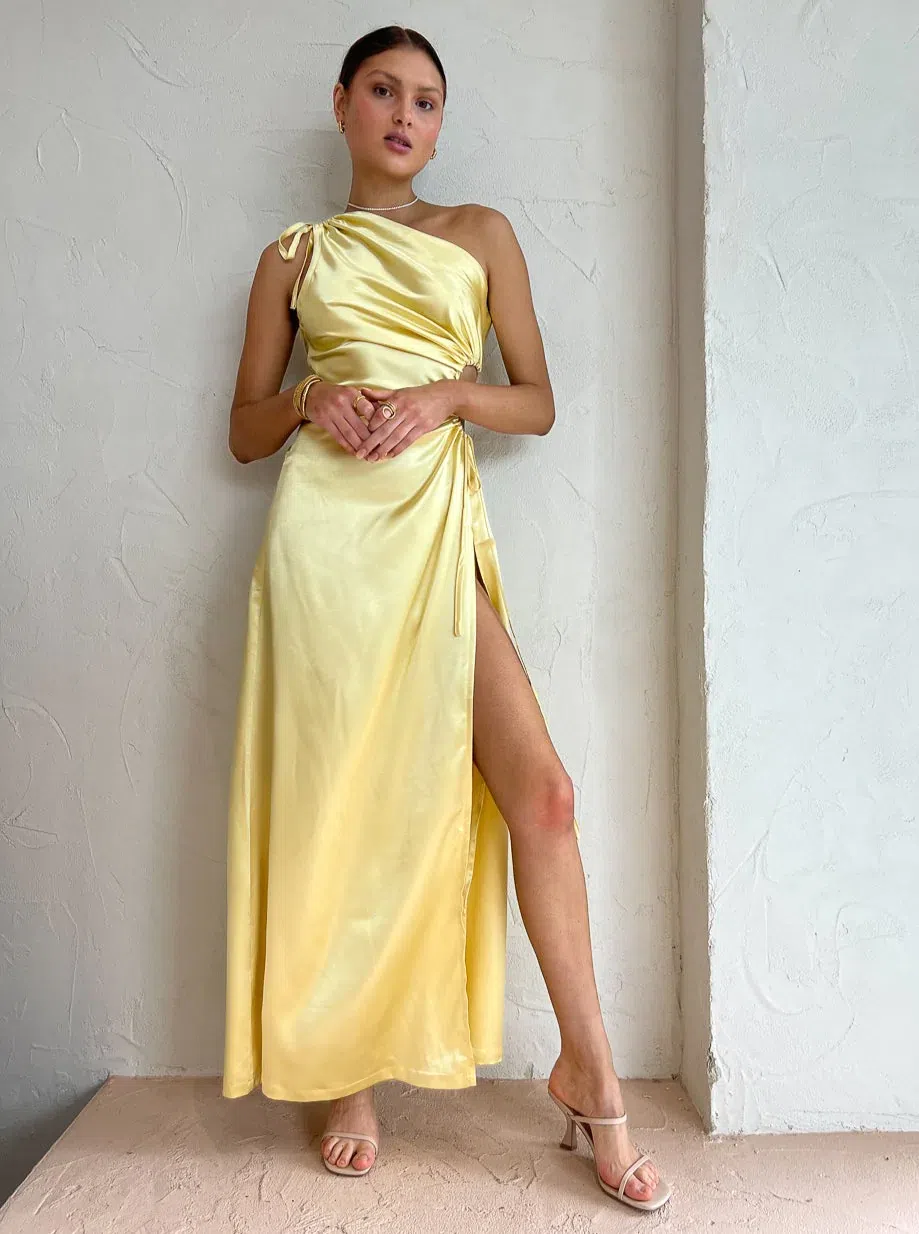 Sonya Moda Nour Maxi Dress Yellow Size 10 | The Volte