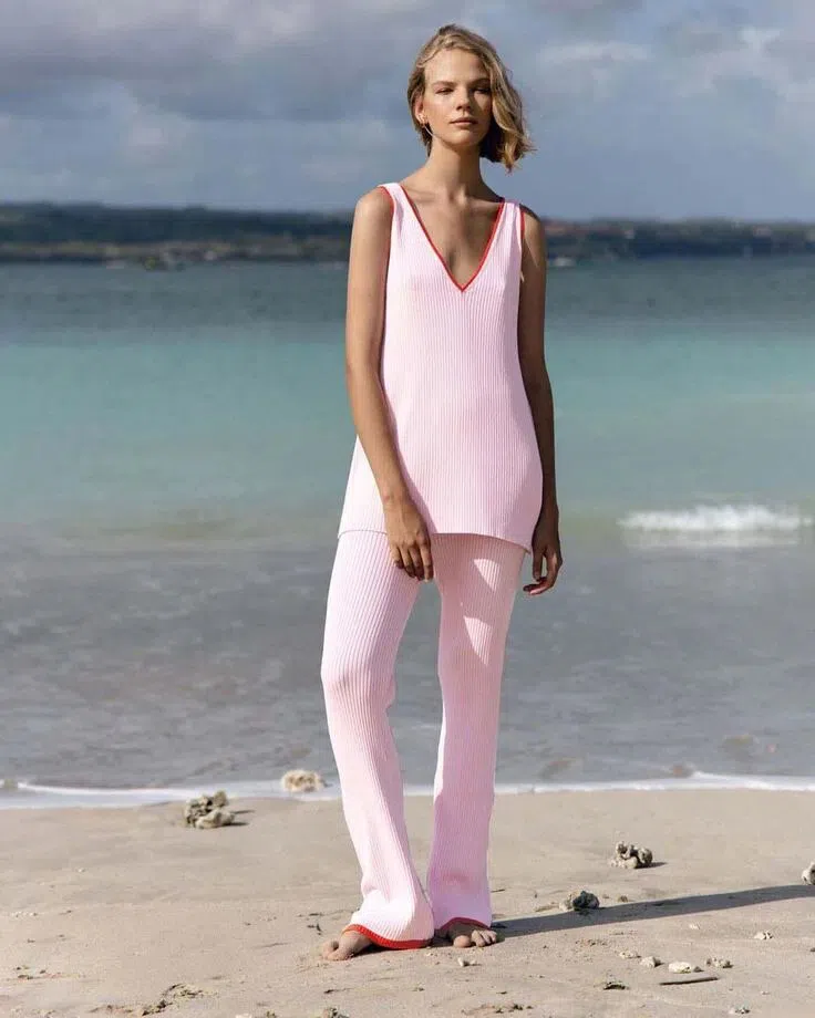 Steele The Ama Top and Richie Pants Set Pink Size 8 | The Volte