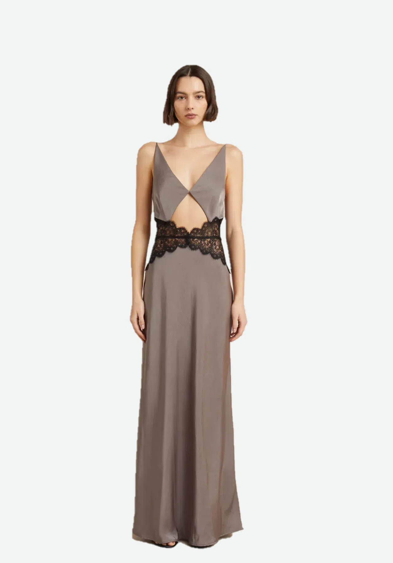 Bec & Bridge Camille Maxi Dress in Pewter Grey Size 6 | The Volte