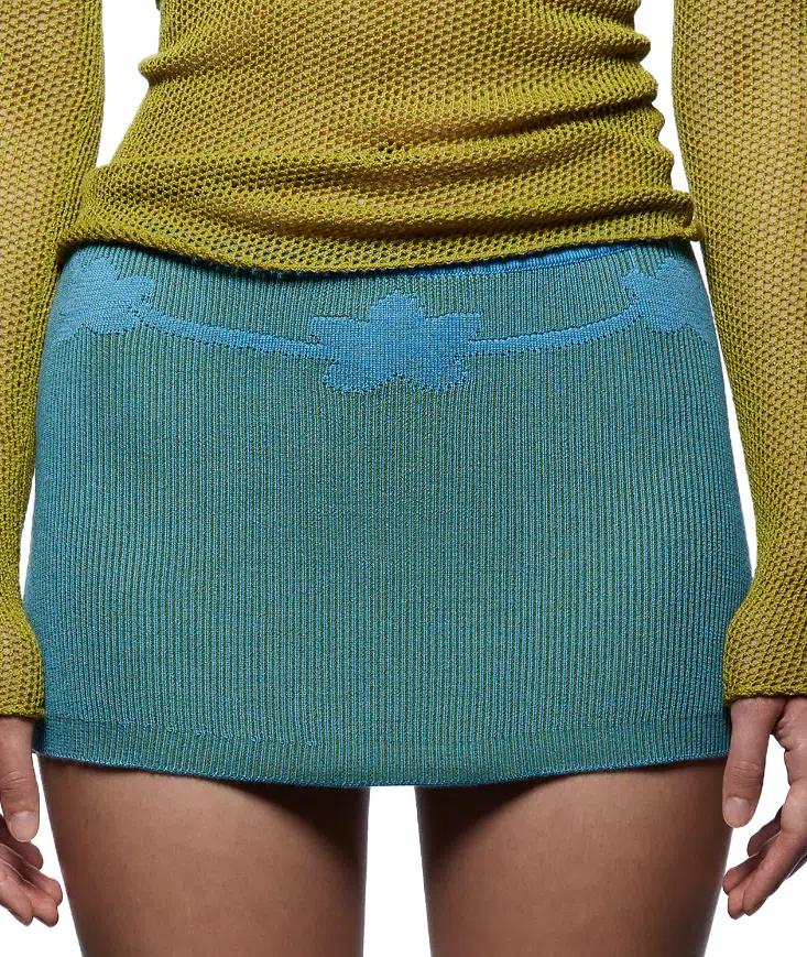 Tank Air Studio Lotus Mini Skirt Aqua Size 6 | The Volte