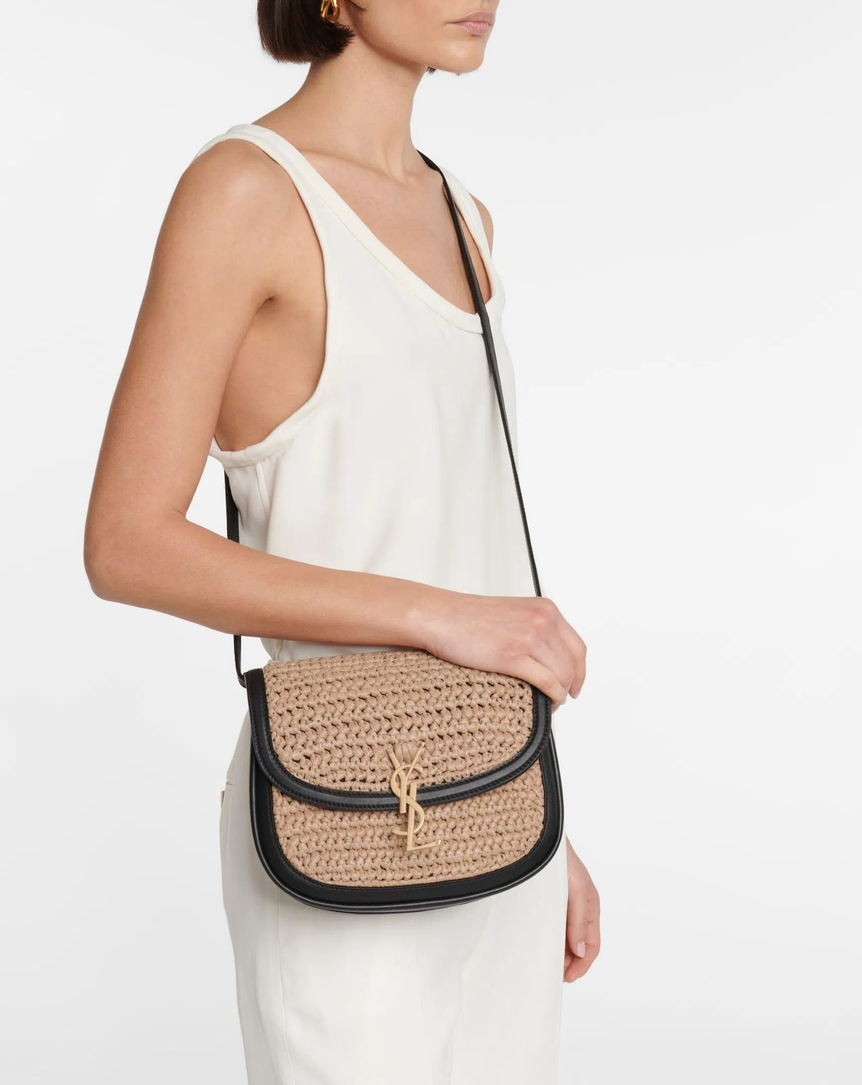 Saint Laurent Kaia Bag Raffa Cream | The Volte